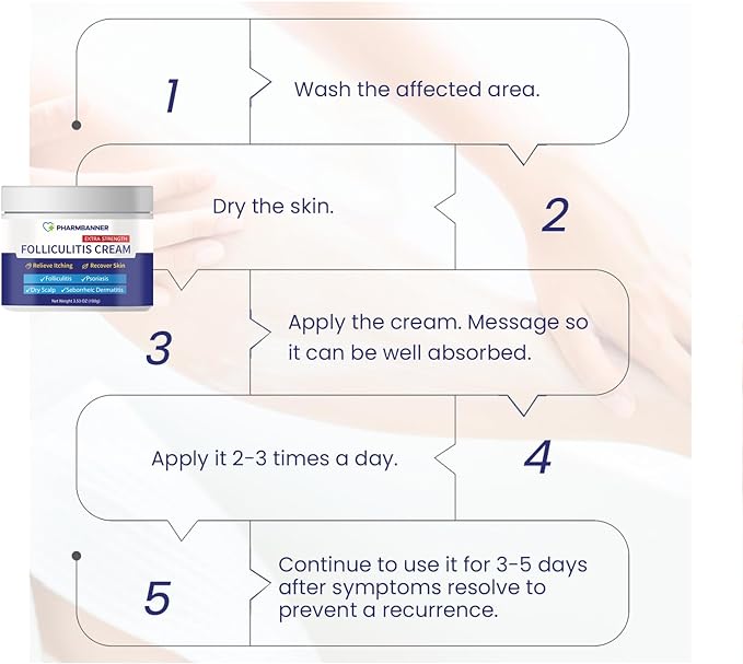 Folliculitis Treatment Cream, Extra Strength Folliculitis Scalp Treatm ...