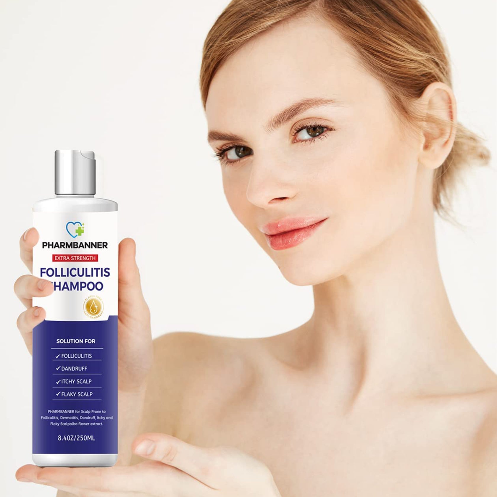 PHARMBANNER Folliculitis, Seborrheic Dermatitis Shampoo, Anti Dandruff ...
